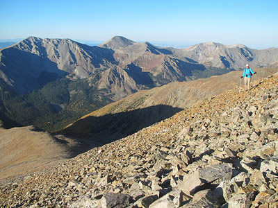 Tabeguache Peak and Mt Shavano