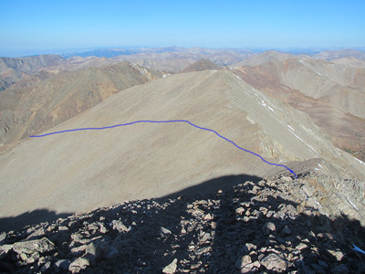 Tabeguache Peak and Mt Shavano
